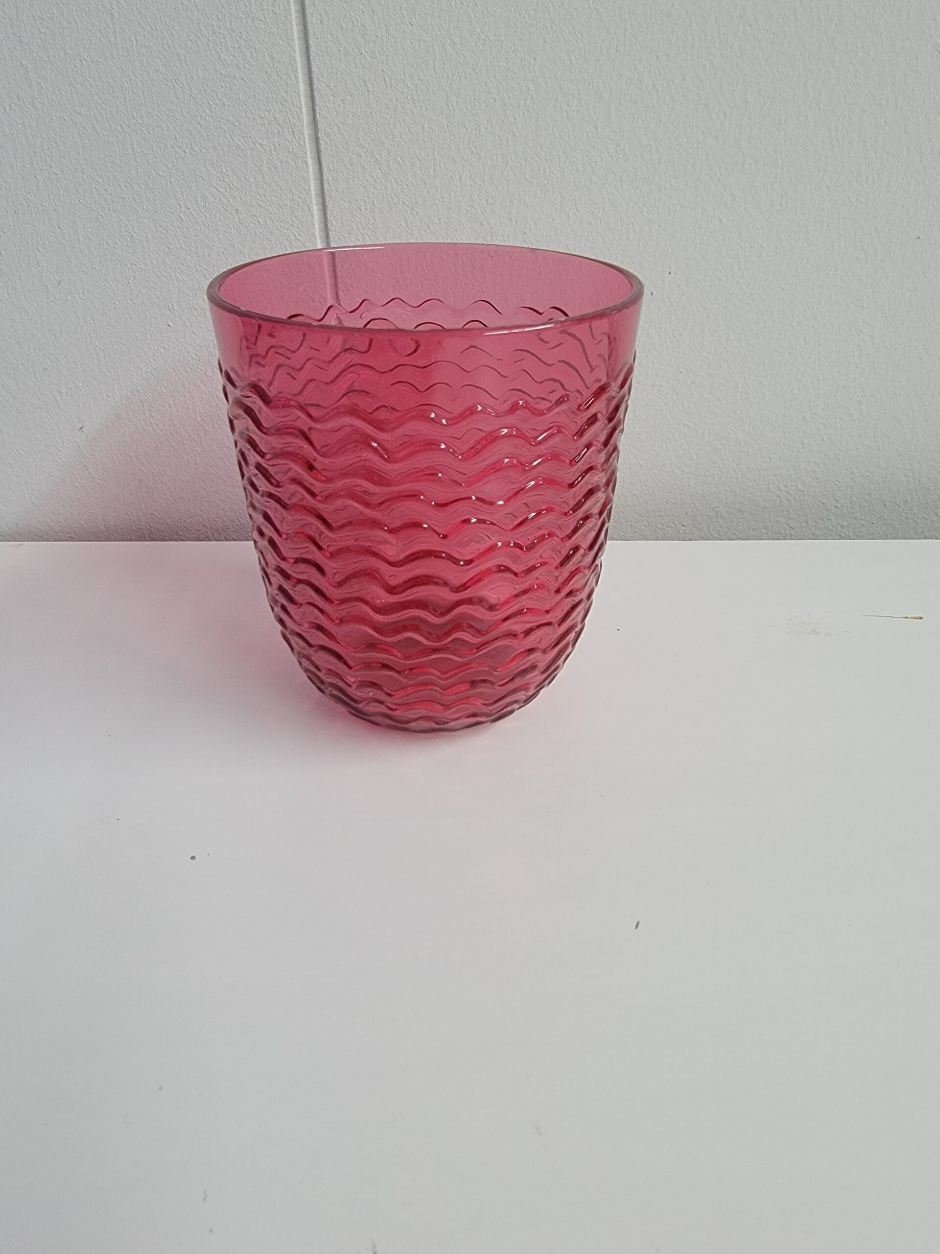 13oz Plastic Wave Texture Short Tumbler Pink - Opalhouse - Sofloria ...