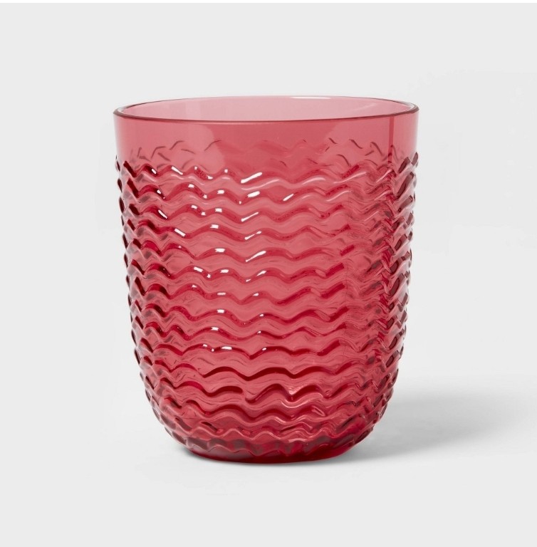 13oz Plastic Wave Texture Short Tumbler Pink - Opalhouse - Sofloria ...