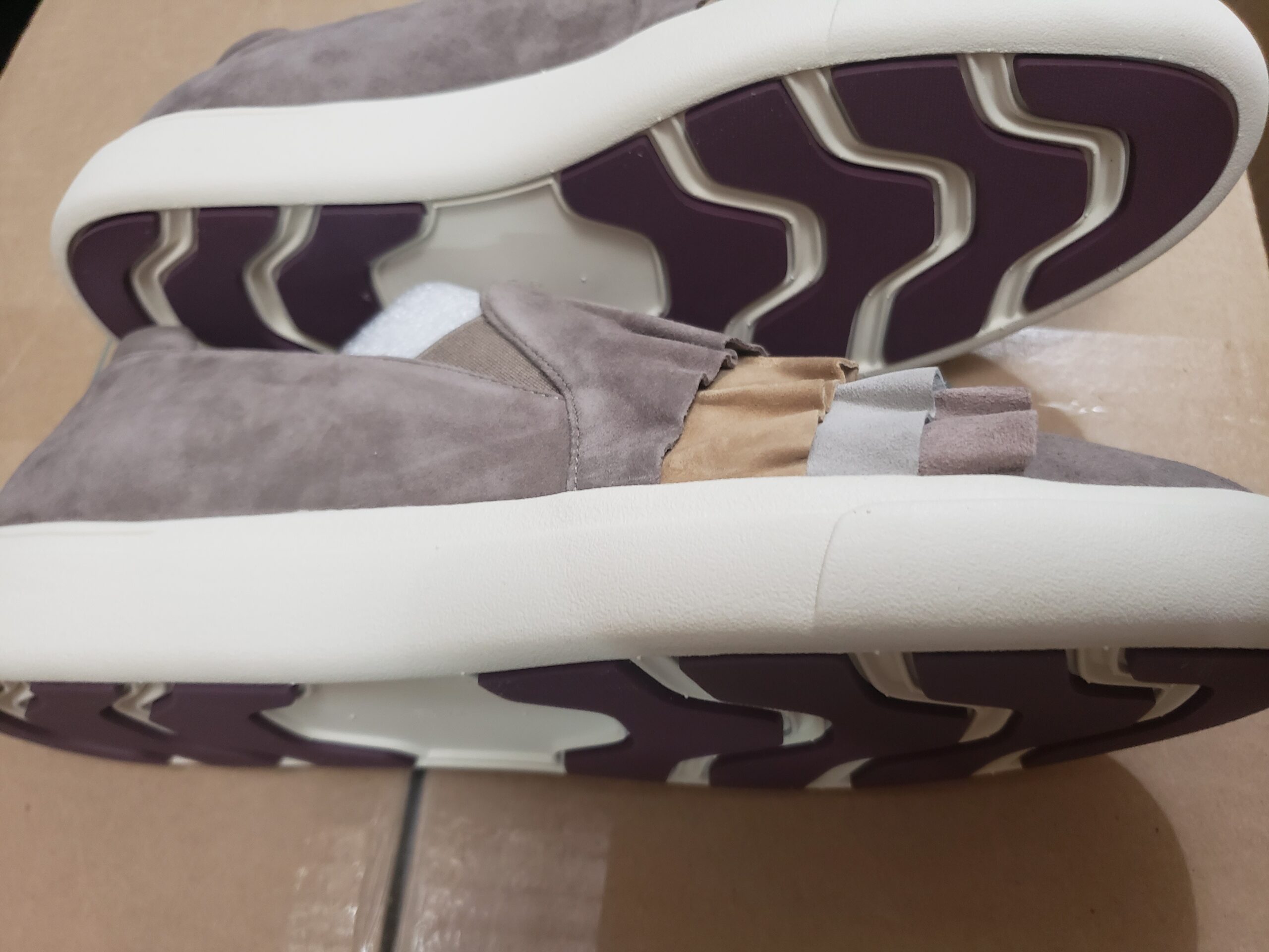 Vaneli Suede Ruffle Slip-on Shoes - Only - Sofloria Discount Store